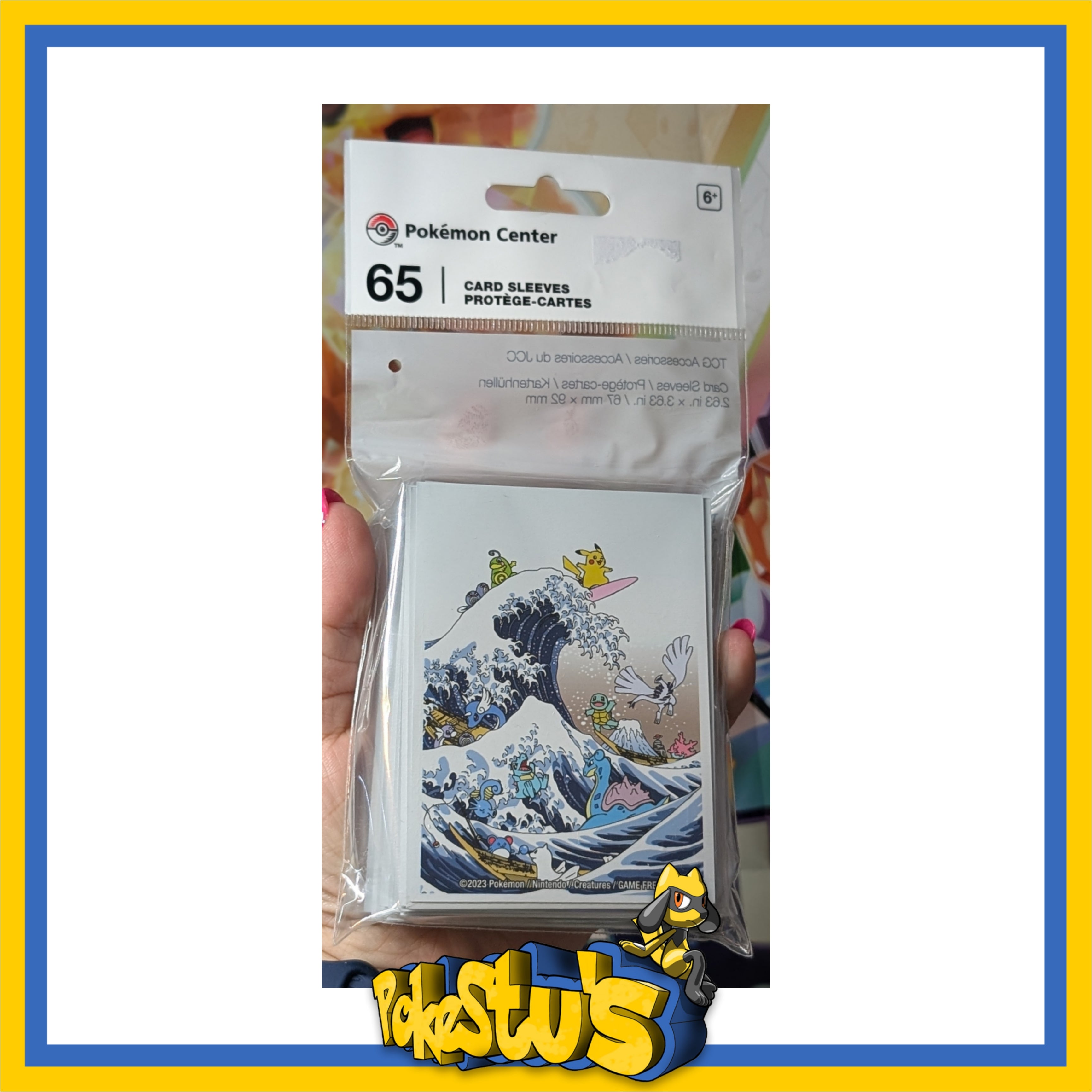Pokémon Center Great Wave WCS Pikachu & Friends Sleeves – PokeStu's